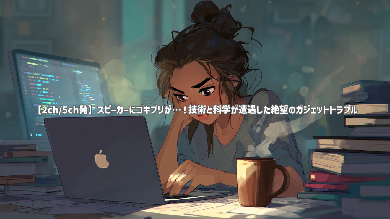 【2ch/5ch発】スピーカーにゴキブリが…！技術と科学が遭遇した絶望のガジェットトラブル