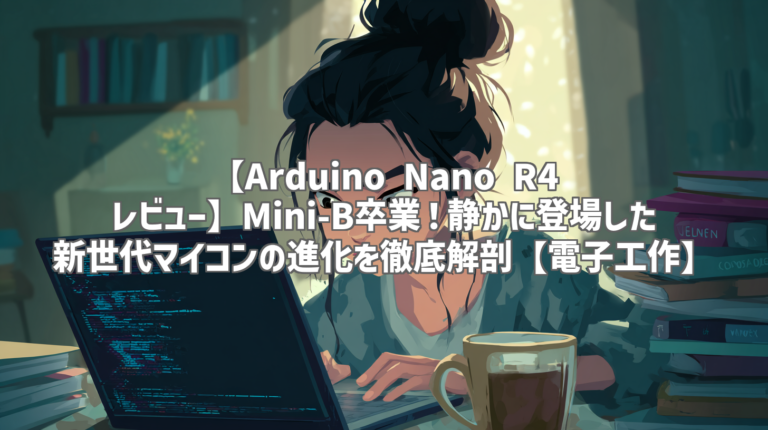 【Arduino Nano R4 レビュー】Mini-B卒業！静かに登場した新世代マイコンの進化を徹底解剖【電子工作】